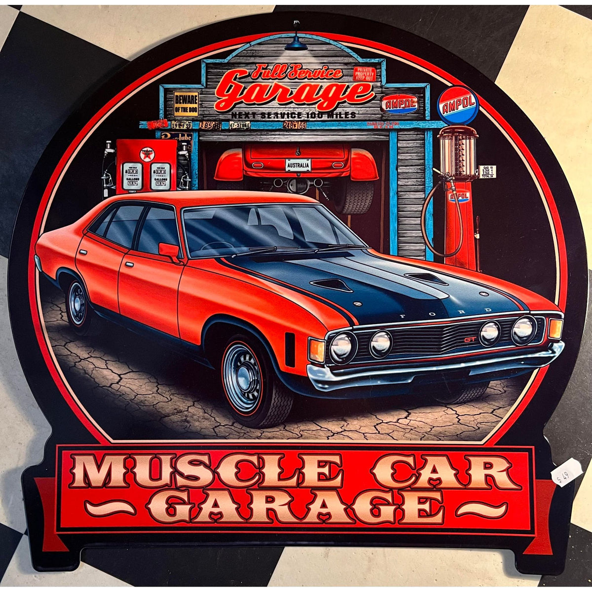 RETRO TIN SIGN FORD GARAGE – Aikenheads Skateboards Maple Road