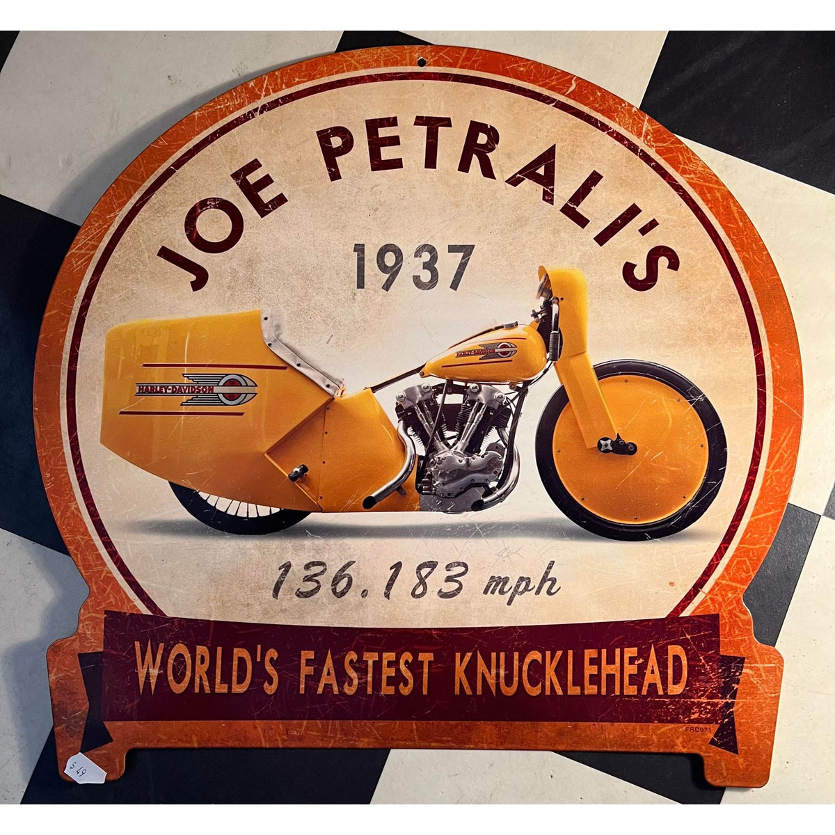 RETRO TIN SIGN WORLDS FASTEST KNUCKLEHEAD – Aikenheads Skateboards ...
