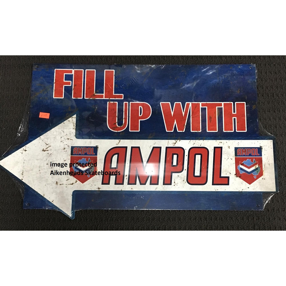 AMPOL RETRO TIN SIGN – Aikenheads Skateboards Maple Road