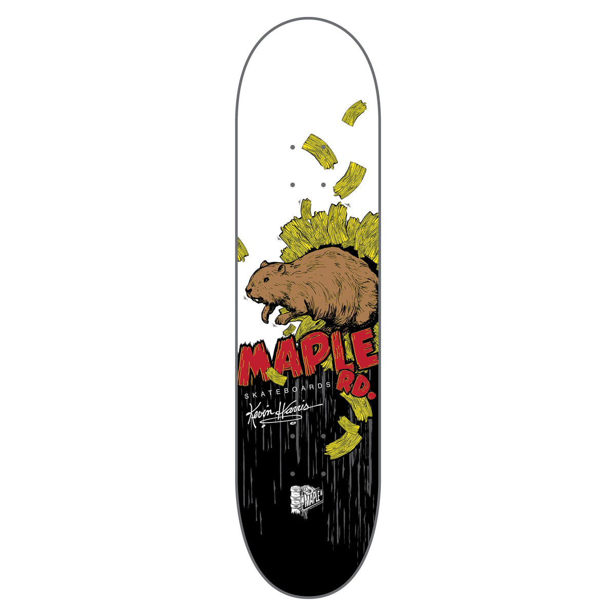 MAPLE ROAD SKATEBOARDS KEVIN HARRIS BEAVER SERIES AVAILABLE 7.75 TO 8 ...