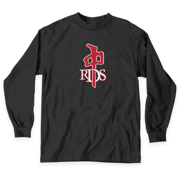 RDS L/S T-SHIRT OG black/red/white – Aikenheads Skateboards Maple Road
