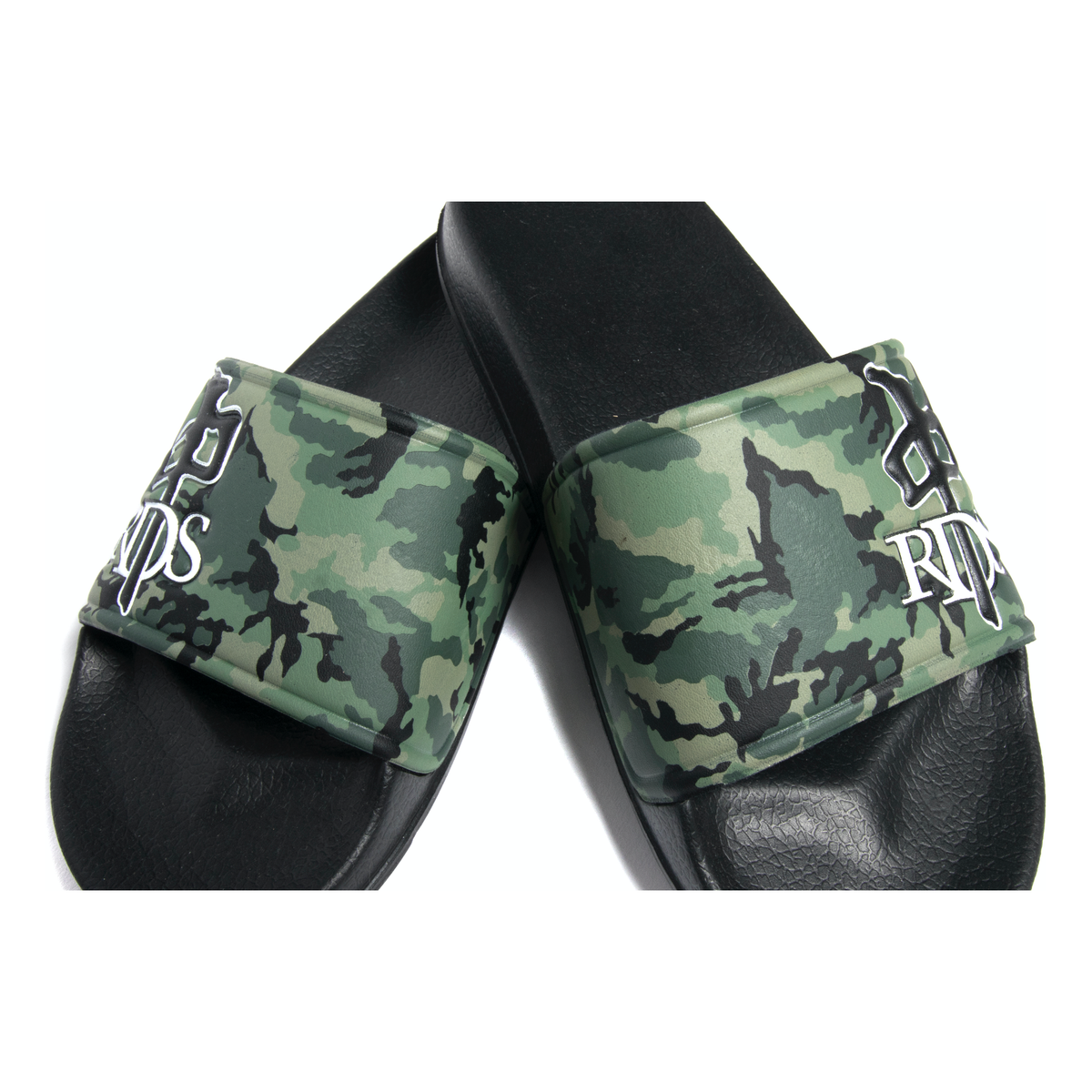 RDS SLIDES OG WOODLAND CAMO – Aikenheads Skateboards Maple Road